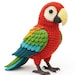 Crochet Scarlet Macaw Pattern PDF: Amigurumi Parrot Tutorial - Etsy