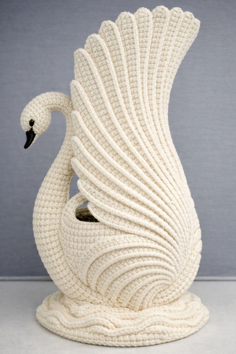 Crochet Swan Amigurumi Pattern, Nursery Decor (PDF Digital Download) - Etsy