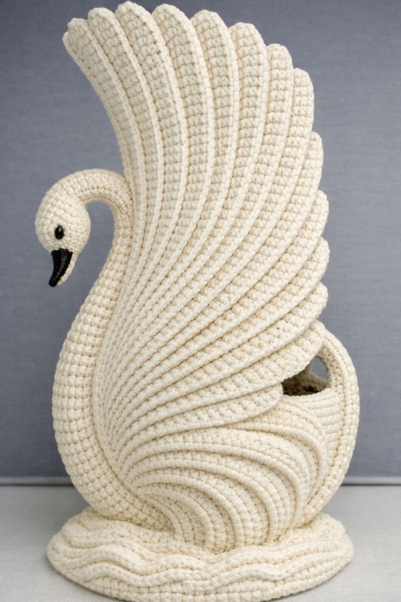 Crochet Swan Amigurumi Pattern, Nursery Decor (PDF Digital Download) - Etsy