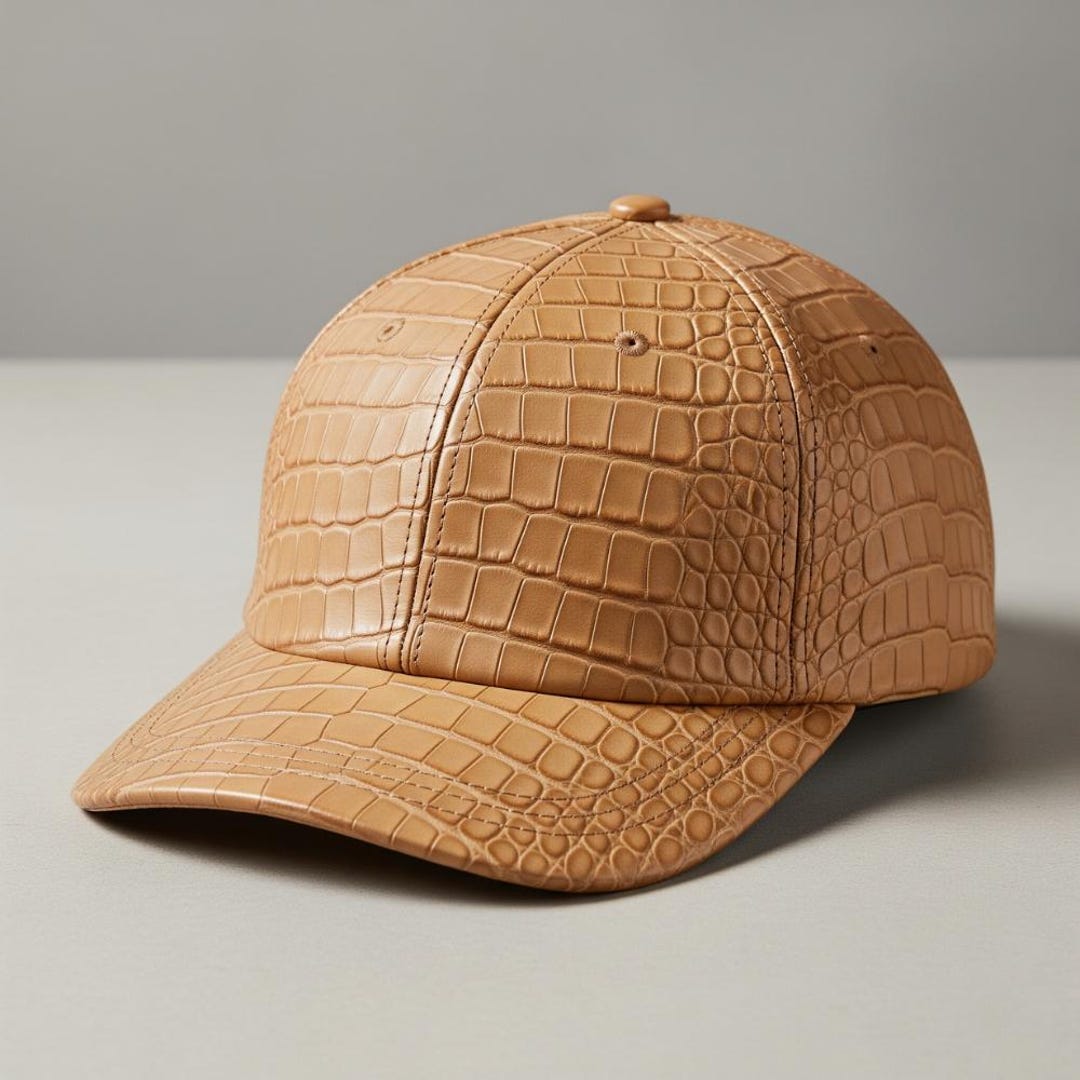 Exotic Crocodile Leather Cap Handmade Luxury Reptile Skin Hat - Etsy
