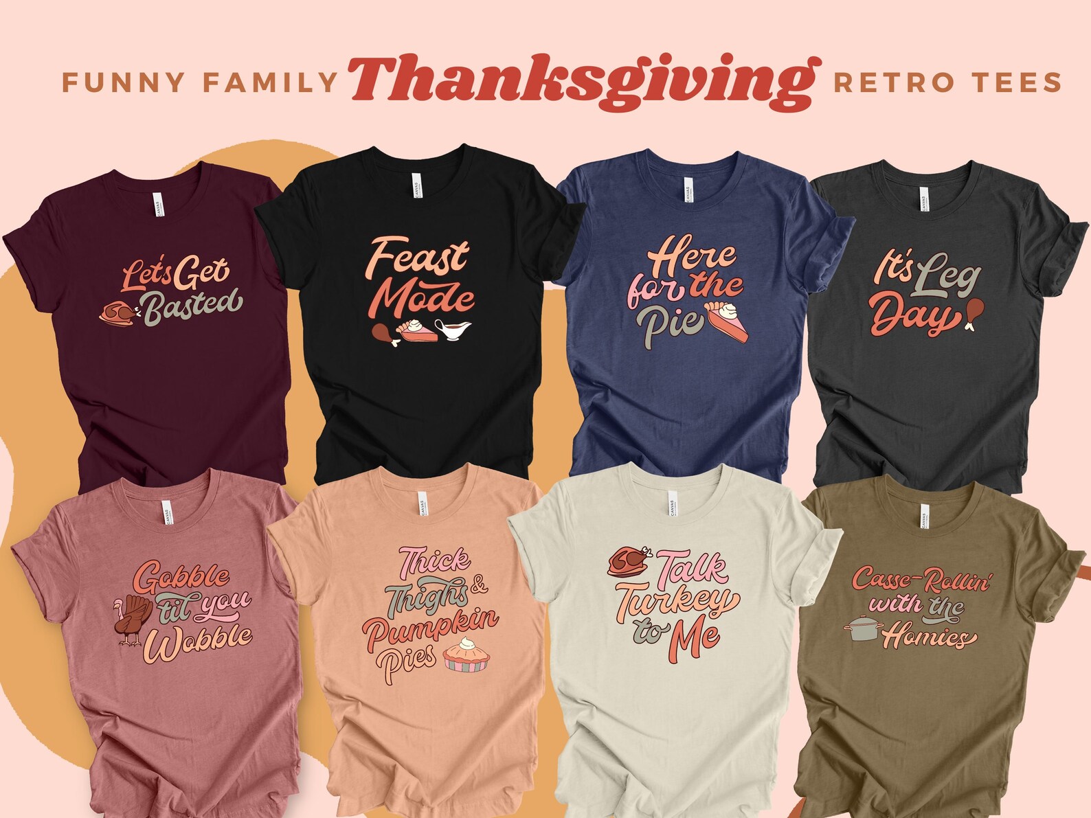 Casse-rollin' With the Homies Funny Thanksgiving Shirts for ...