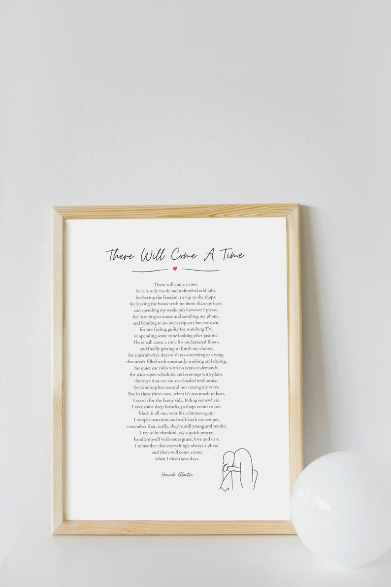 There Will Come A Time Poem Digital Download - Etsy