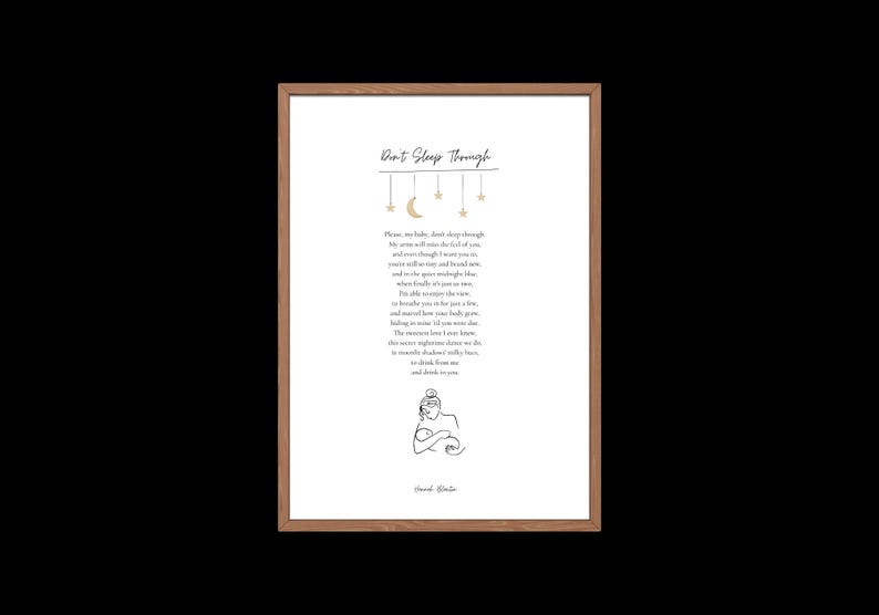 Don't Sleep Through Poem Digital Download - Etsy