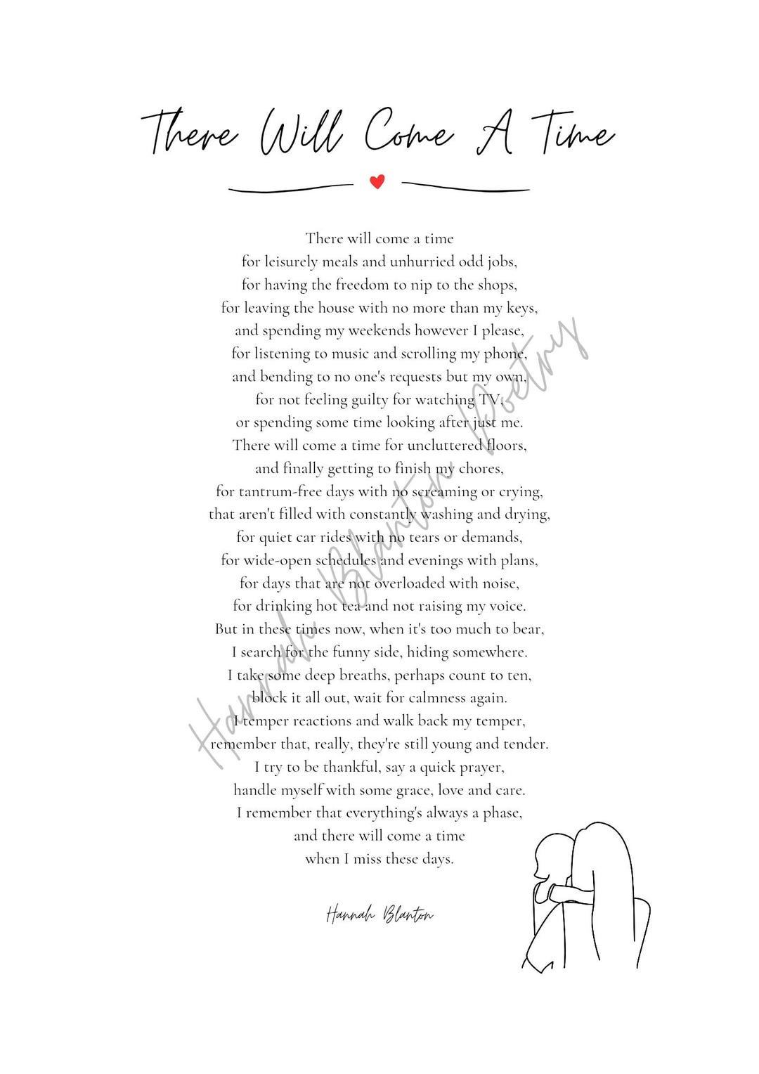 There Will Come A Time Poem Digital Download - Etsy