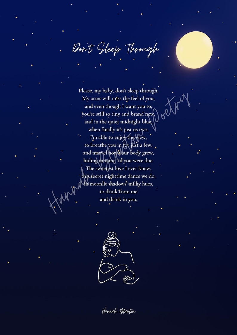 Don't Sleep Through Poem Digital Download - Etsy