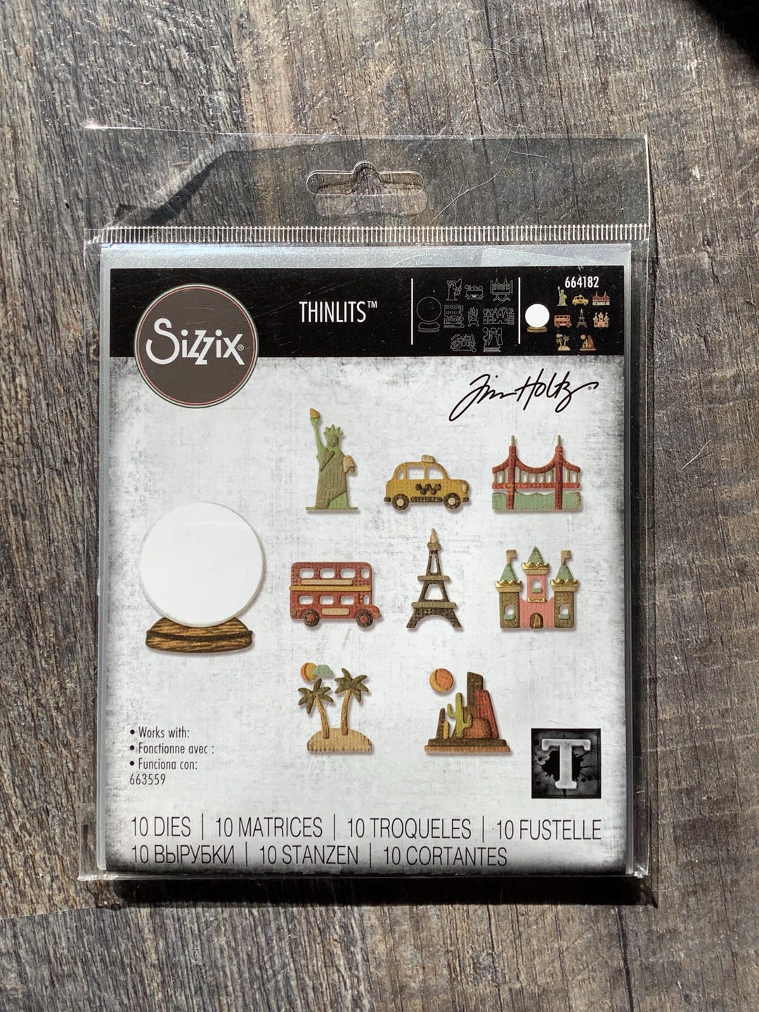 Sizzix Tim Holtz Travel Mini Thinlits Cutting Die Set - Etsy