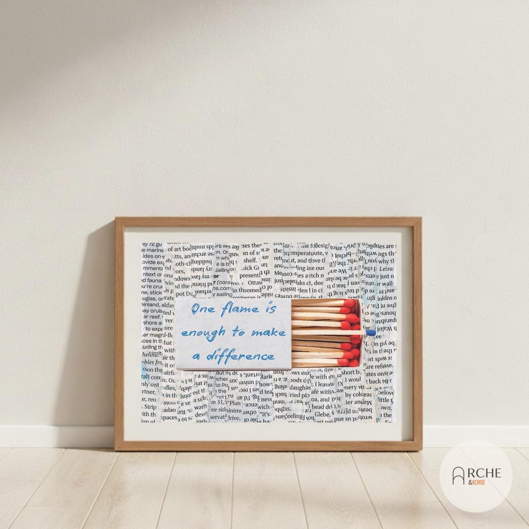 Retro Matchbox Wall Art: One Flame is Enough to Make a Difference ...