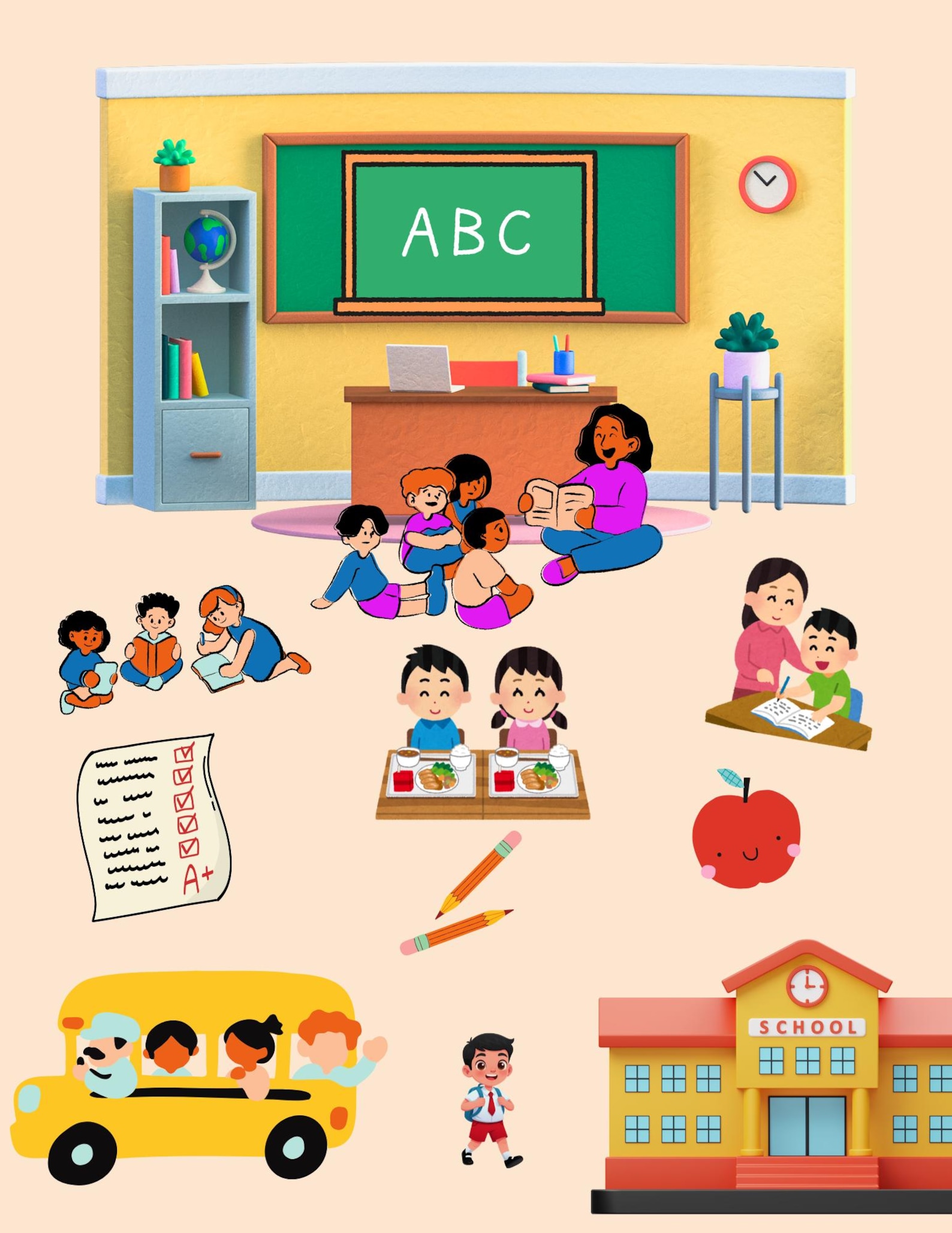 Classroom Rules Poster: Elementary School Behavior Chart - Etsy