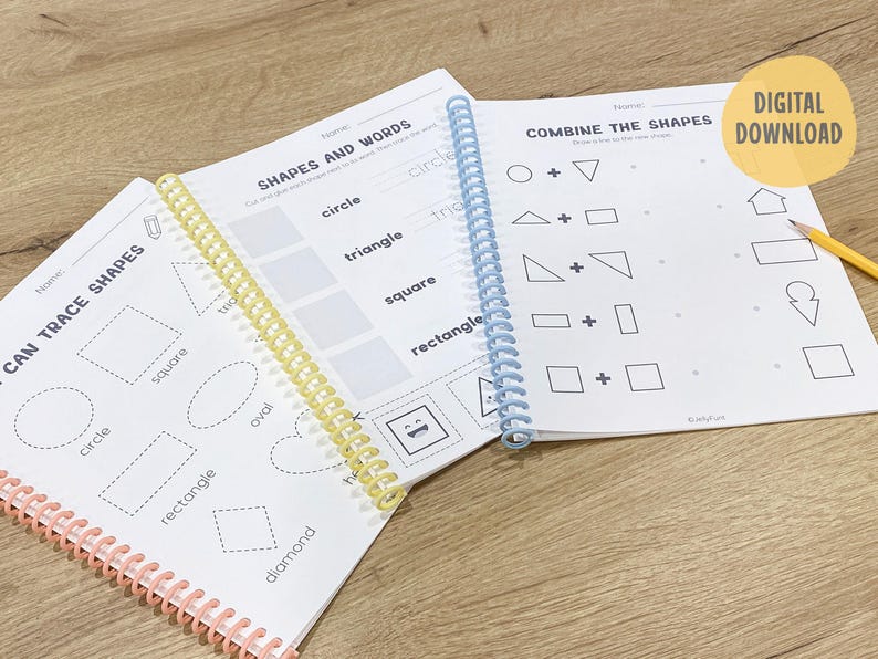 Shape of the Week Printable Worksheets, 2D Shape Worksheets, Shape ...