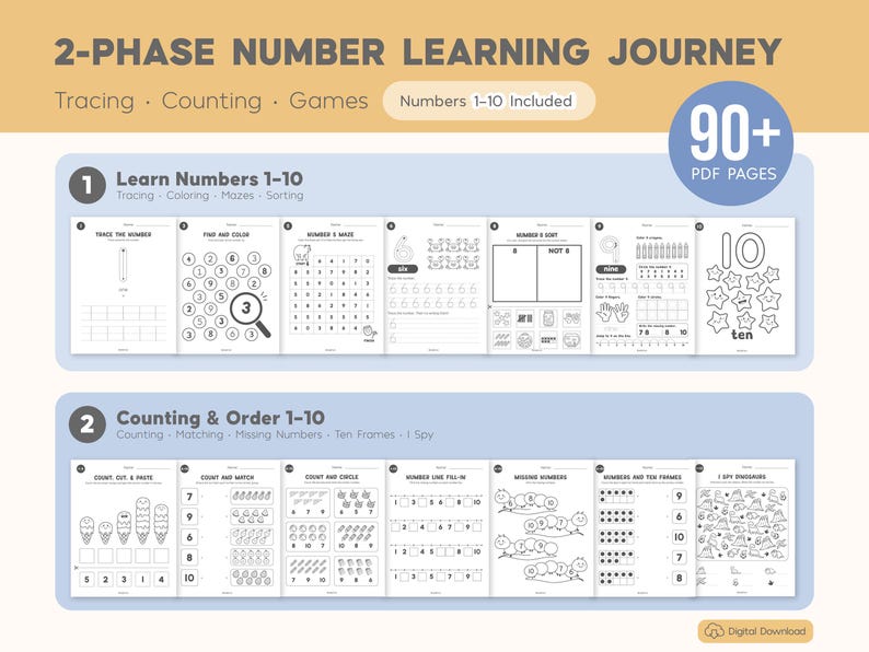 Number of the Week Printable Worksheets, Number Worksheets 1–10, Number ...