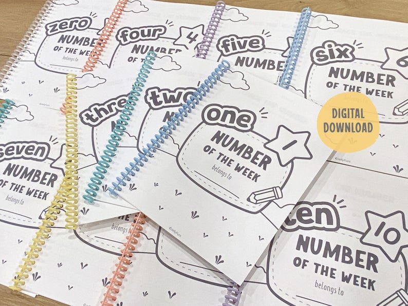 Number of the Week Printable Worksheets, Number Worksheets 1–10, Number ...