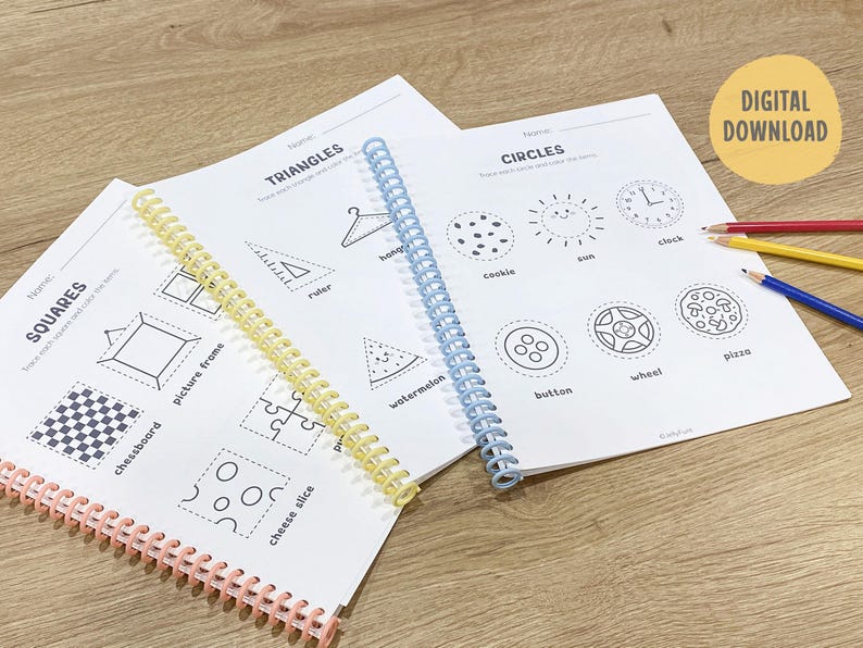Shape of the Week Printable Worksheets, 2D Shape Worksheets, Shape ...