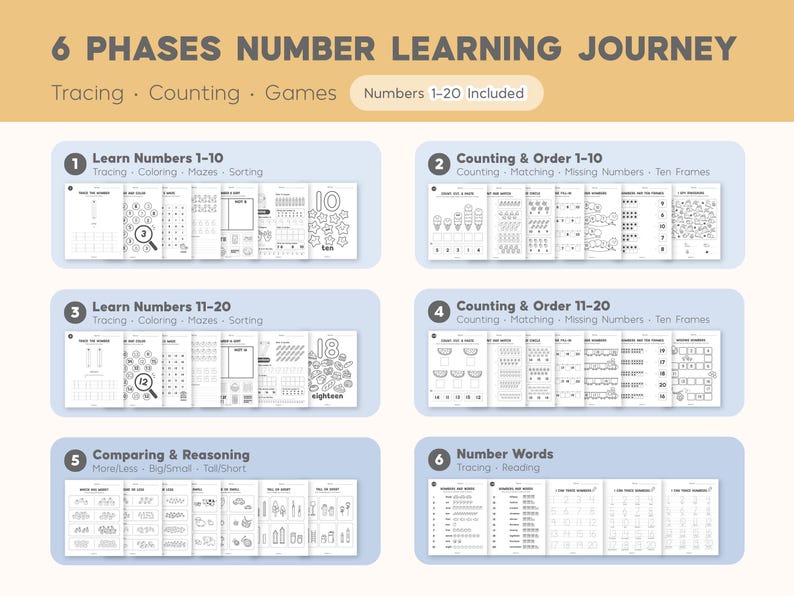 Number of the Week Printable Worksheets, Number Worksheets 1–20, Number ...