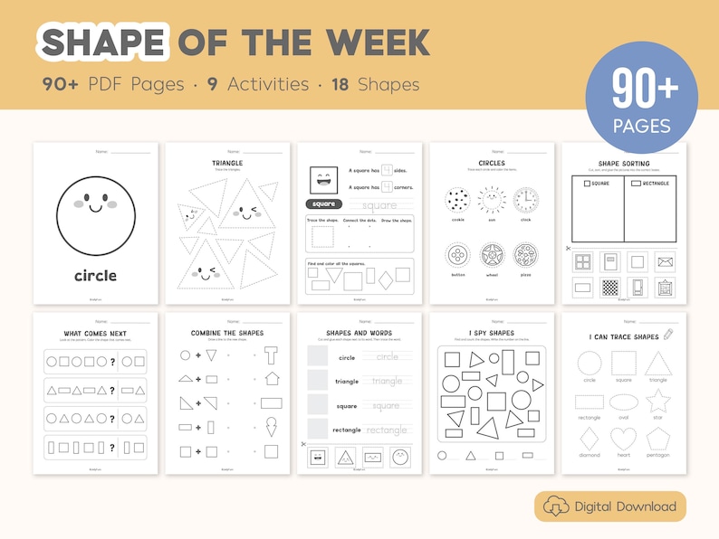 Preschool Curriculum Bundle, 650+ Printable Worksheets, Pre-k Workbook ...