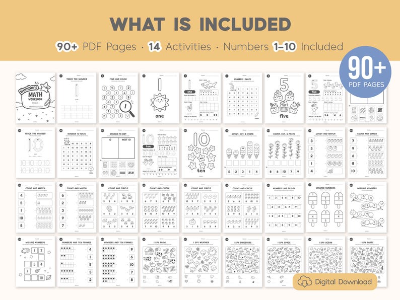 Number of the Week Printable Worksheets, Number Worksheets 1–10, Number ...