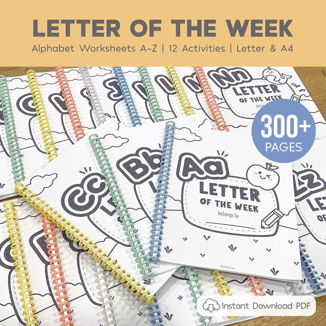 Letter of the Week Printable Worksheets, Alphabet Tracing, Alphabet ...