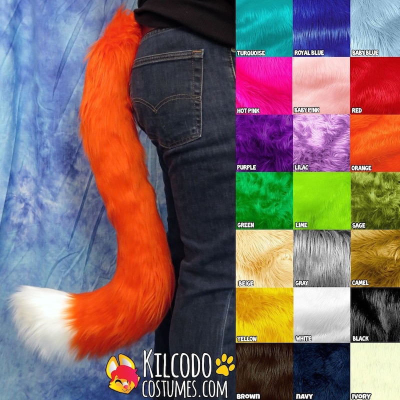 Furry Cat Tail - Etsy