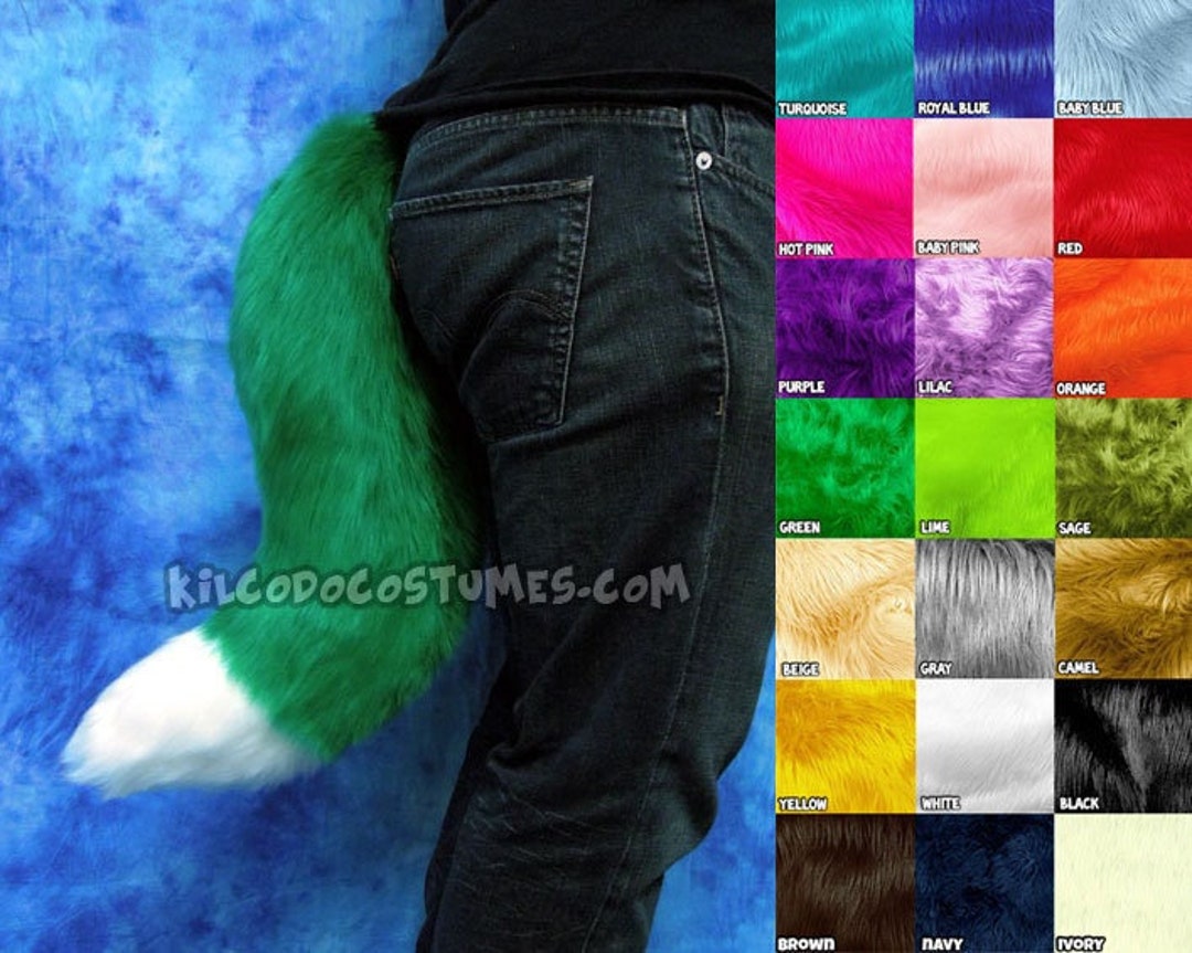 FAST SHIP - Choose Your Colors! Faux Fur Fox Wolf Tail - Cosplay ...