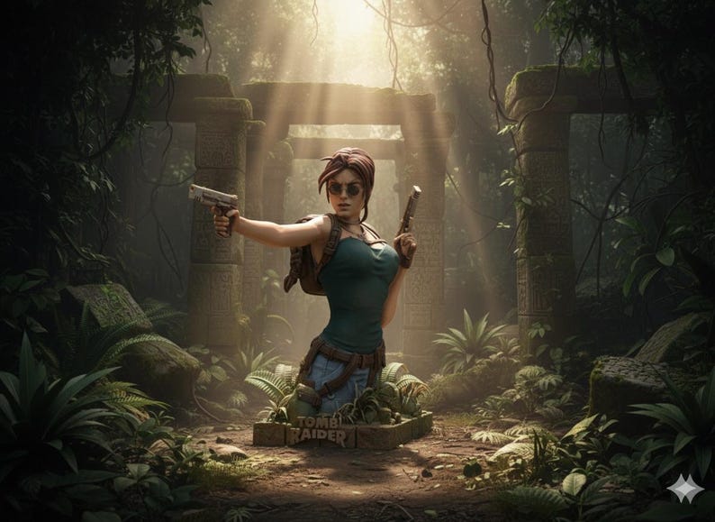 Tomb Explorer Bust STL | 3D Printable Statue - Etsy