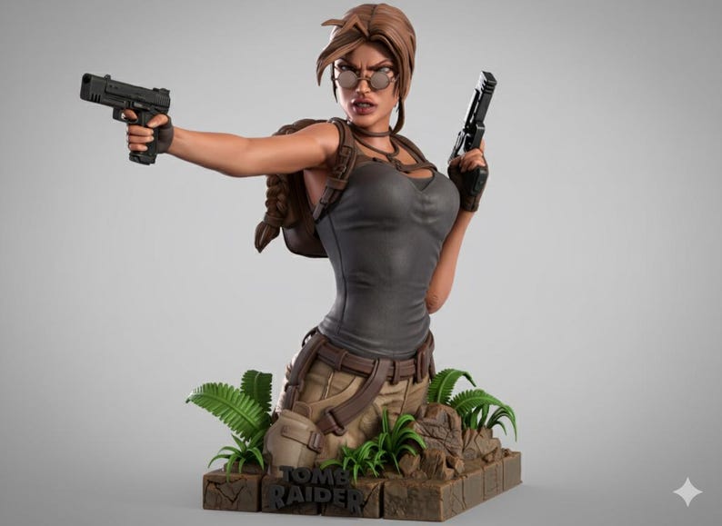 Tomb Explorer Bust STL | 3D Printable Statue - Etsy