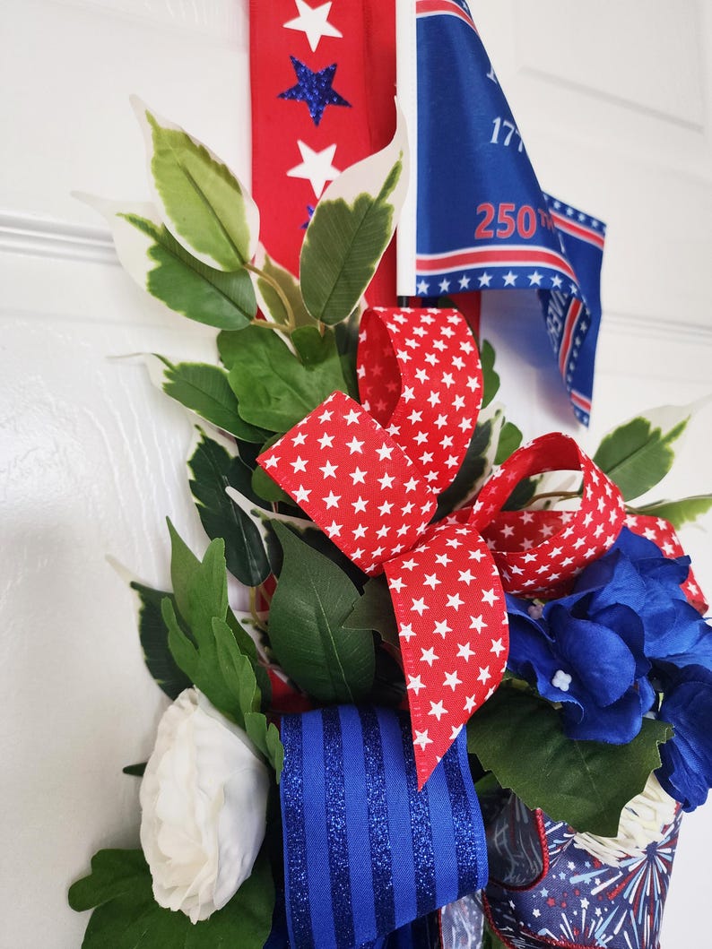 Inside Out Collection |USA Flag Swag | Reversible Door Decor| Extra ...