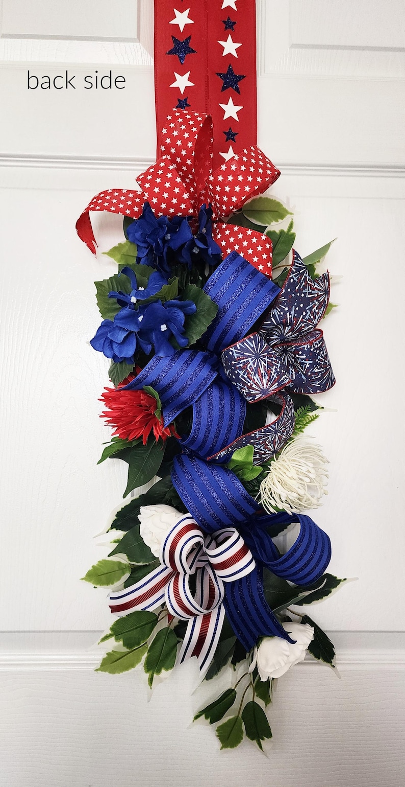 Inside Out Collection |USA Flag Swag | Reversible Door Decor| Extra ...