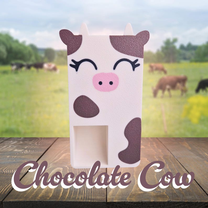 Cow Dice Tower: 3D Printed Compact Tabletop Cow Companion - Etsy