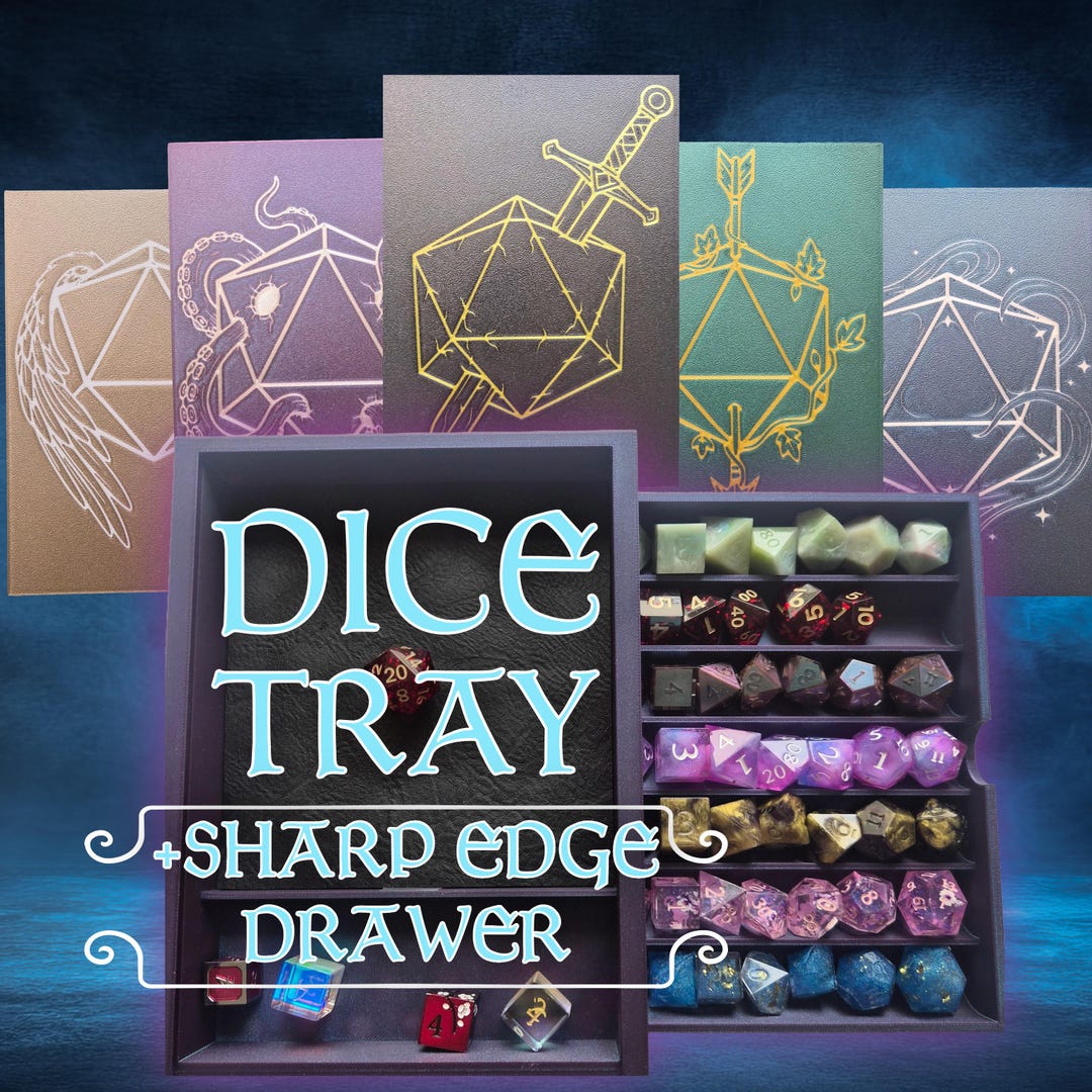 Dice Tray With Storage Drawer | the Sharp Edge Curator's Box ...