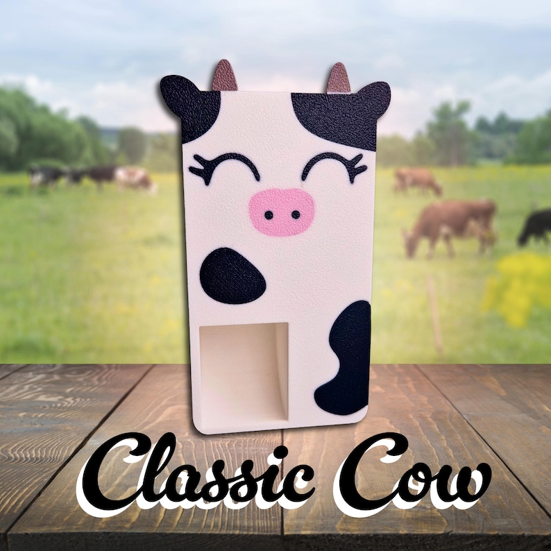 Cow Dice Tower: 3D Printed Compact Tabletop Cow Companion - Etsy