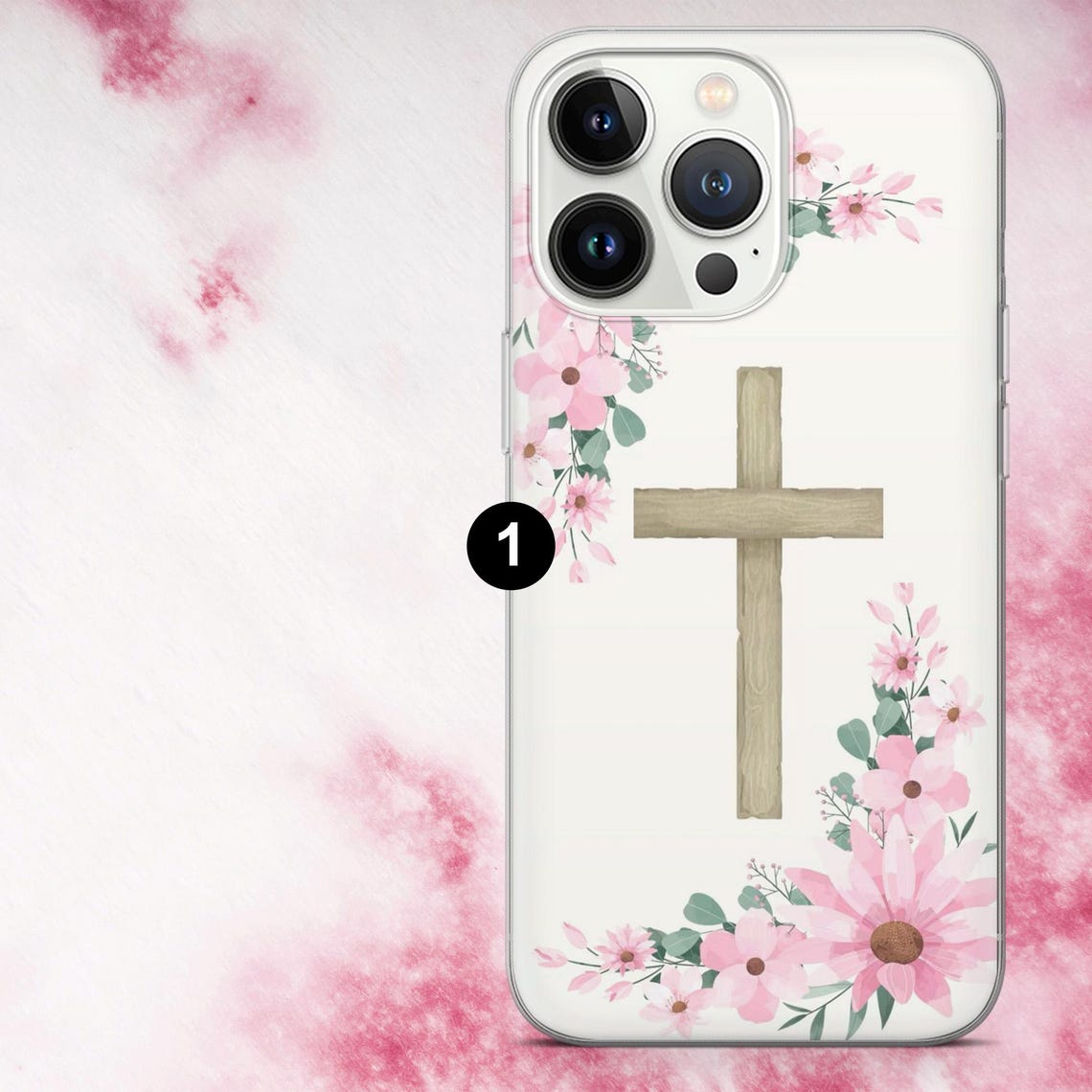 Cross Phone Case Jesus Christ Christian Cover for iPhone 17, 16, 15, 14 ...