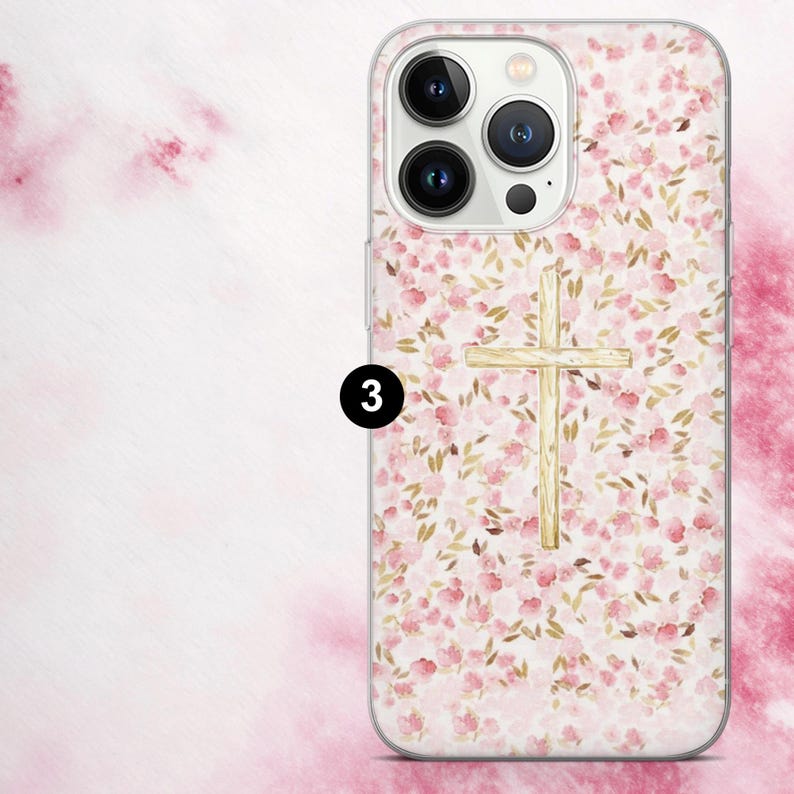 Cross Phone Case Jesus Christ Christian Cover for iPhone 17, 16, 15, 14 ...
