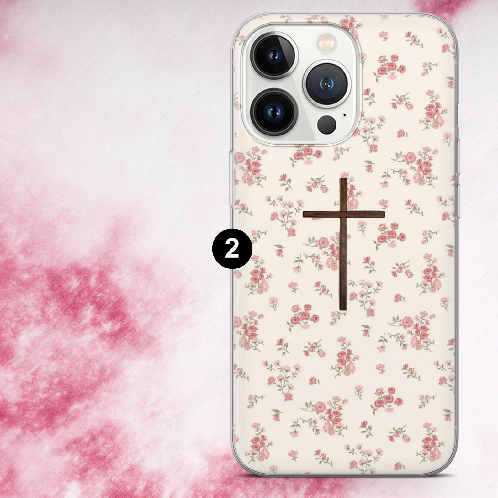 Cross Phone Case Jesus Christ Christian Cover for iPhone 17, 16, 15, 14 ...