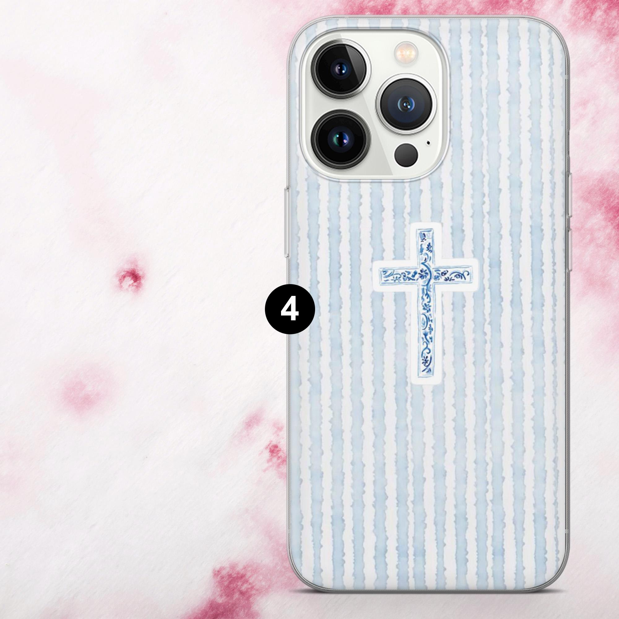 Cross Phone Case Jesus Christ Christian Cover for iPhone 17, 16, 15, 14 ...