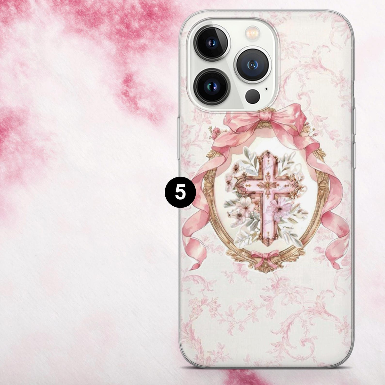 Cross Phone Case Jesus Christ Christian Cover for iPhone 17, 16, 15, 14 ...