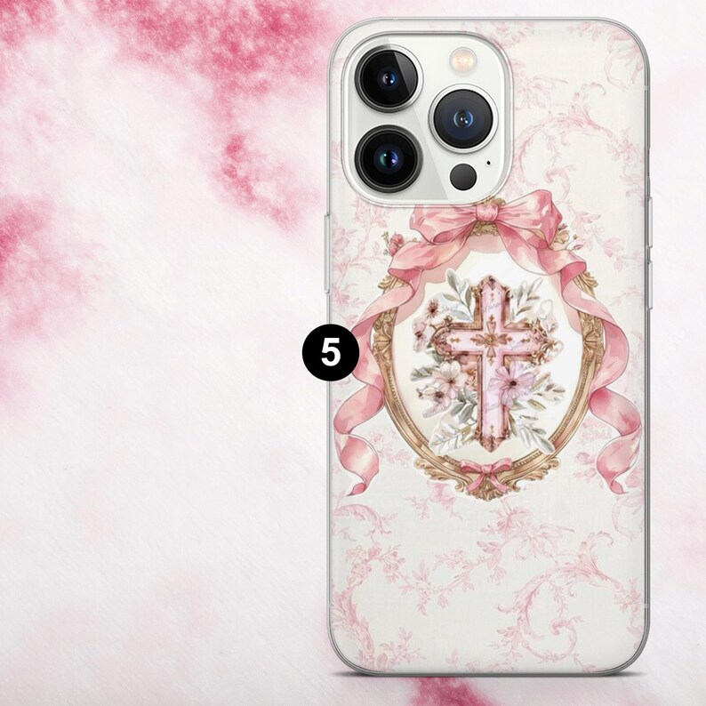Cross Phone Case Jesus Christ Christian Cover for iPhone 17, 16, 15, 14 ...