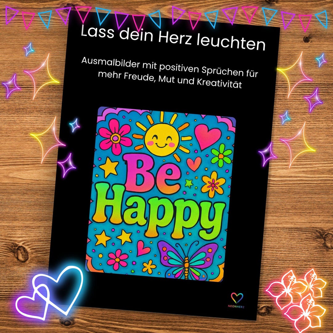 Let Your Heart Shine – Digital Coloring Book for Adults | 50 Inspiring ...