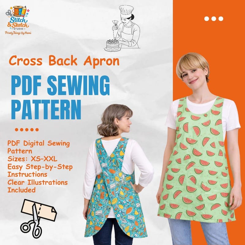 Apron Crossover Pattern - Etsy