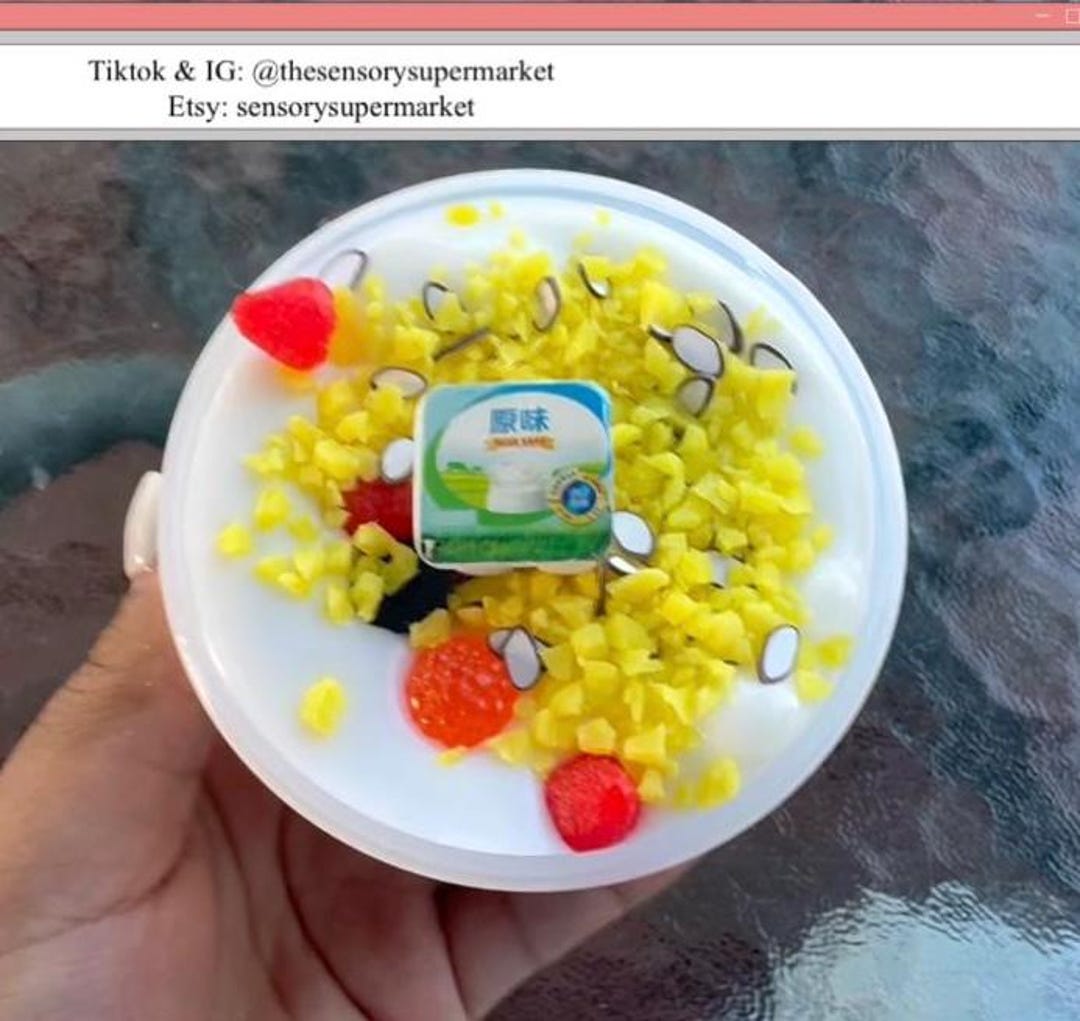 Greek Yogurt Thick & Glossy Slime - Etsy