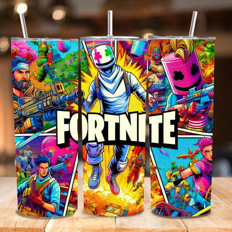 Fortxnite Gaming Tumbler Design: Sublimation PNG (digital Download) - Etsy