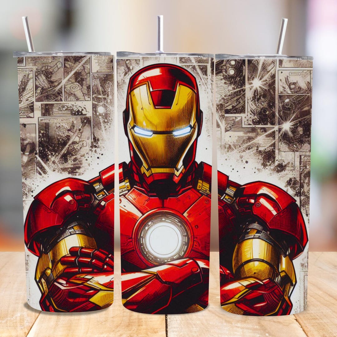 20oz Superhero Tumbler Wrap Design | Action Hero Tumbler Sublimation ...