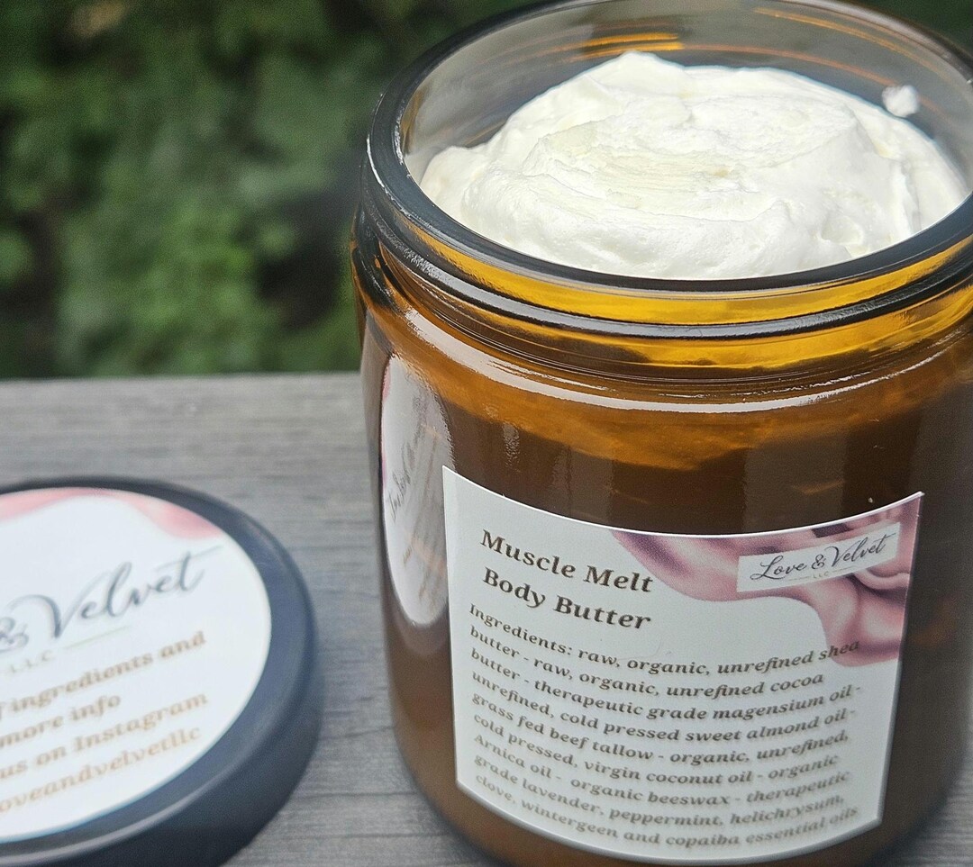 Muscle Melt Body Butter. Luxurious Skin Care, Organic, Therapeutic ...