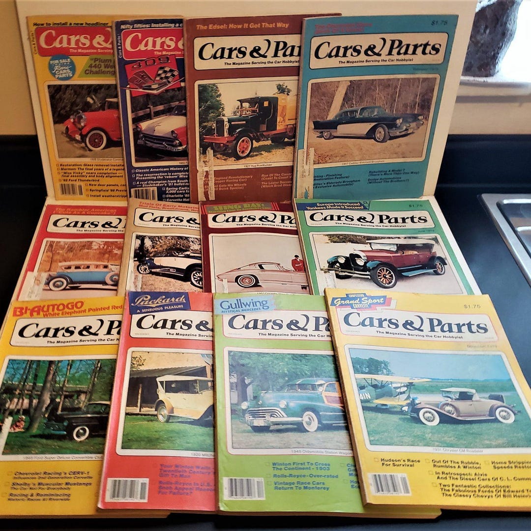 CAR PARTS Vintage Magazines 12 Count Various Years Nice Clean - Etsy