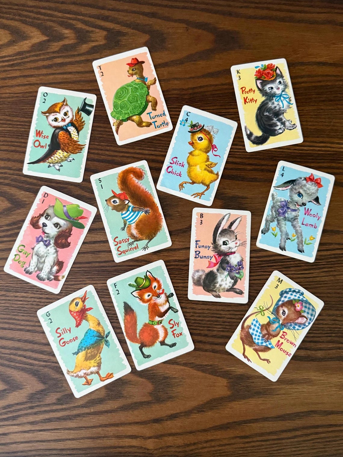 Vintage WHITMAN Animal Playing Cards, Circa 1950, Lot of 11 - Etsy