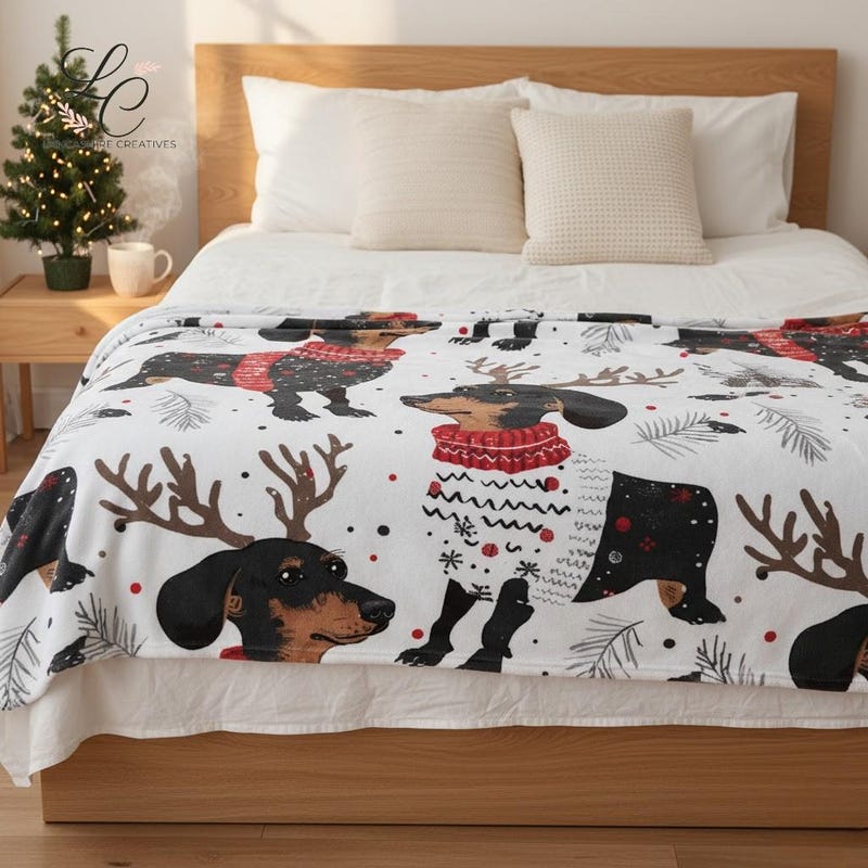 Dachshund Mom Blanket - Etsy UK