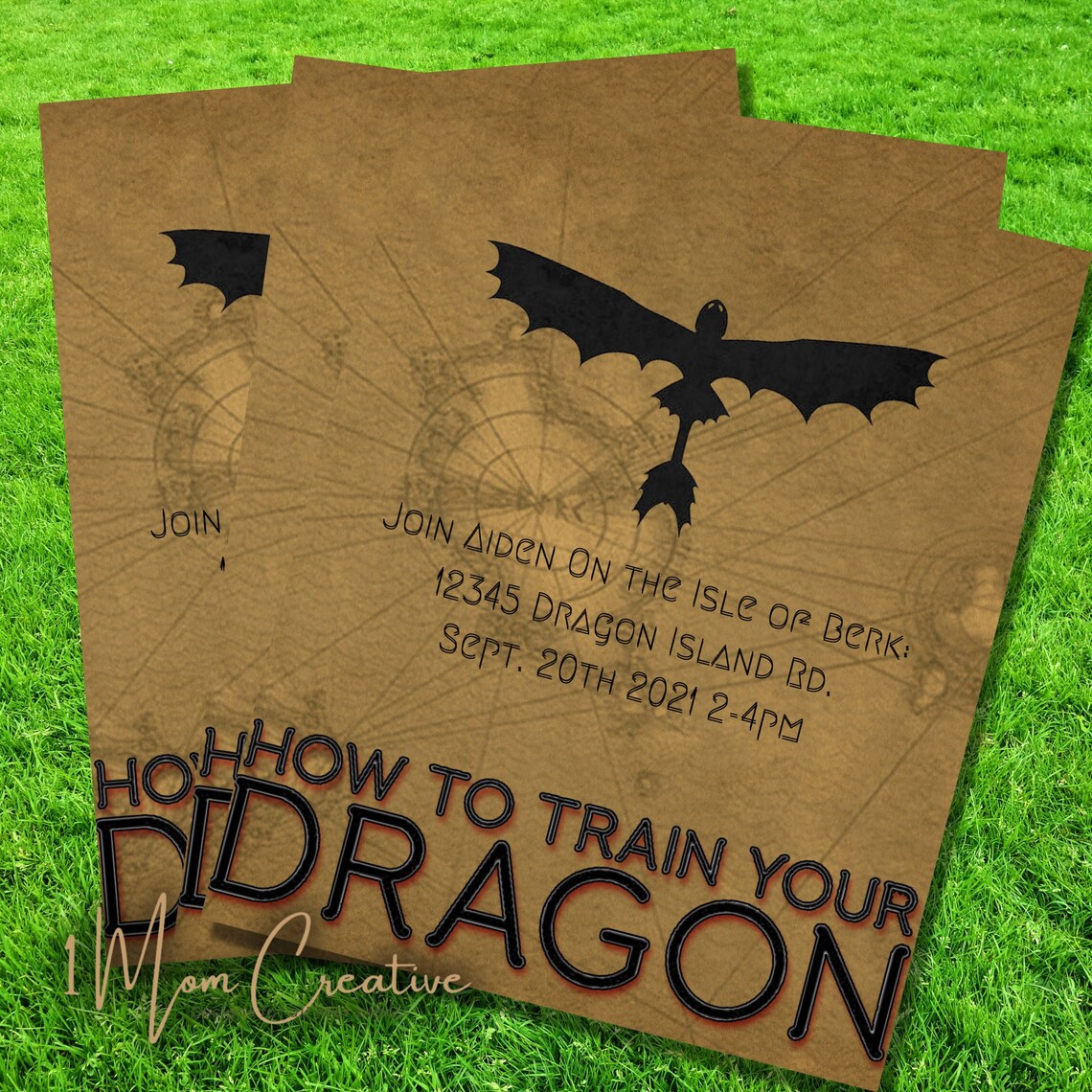 How to Train Your Dragon Party Invitation Personalize Quickly and ...