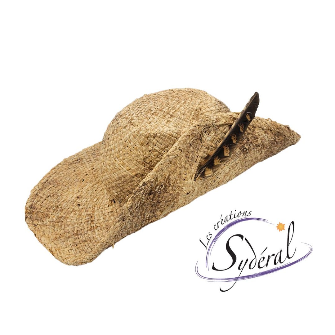 Musketeer Natural Straw Hat,larping Hat, Ren Fair Hat, Musketeer Hat ...