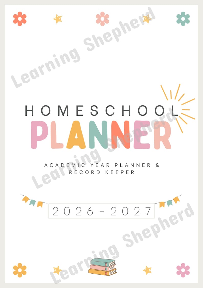 Printable Full-year Homeschool Planner Bundle (pink) - Etsy