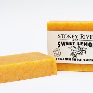 Lemon Natural Soap, Handmade Soap, Cold Process Soap, Oily Skin Soap ...