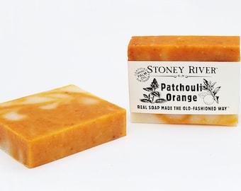 Orange Patchouli Soap - Handmade Soap, Natural Soap, Vegan Soap, Homemade Soap, Cold Process ...