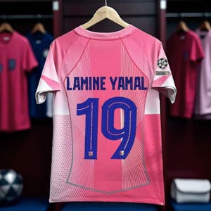 Lamine Yamal Jersey Pink - Etsy